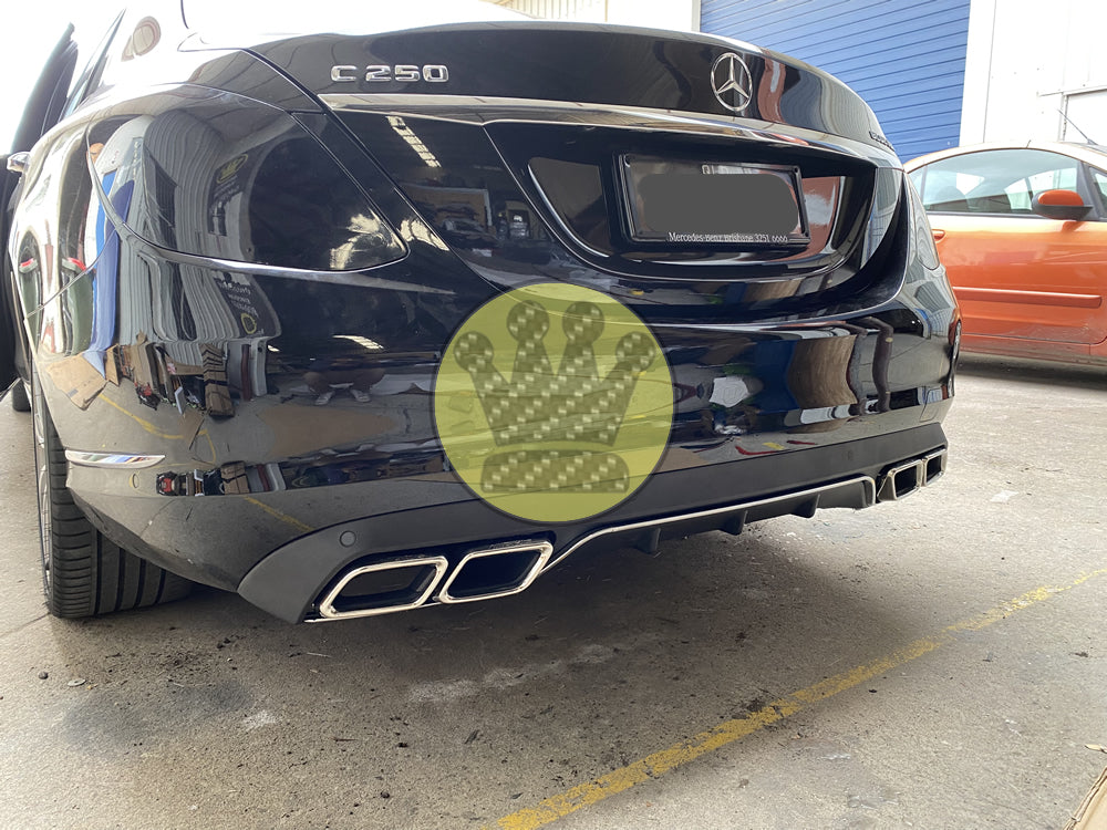 C63 looks diffuser - w205 c200 C300 Non amg bumper – bodykit kingdom
