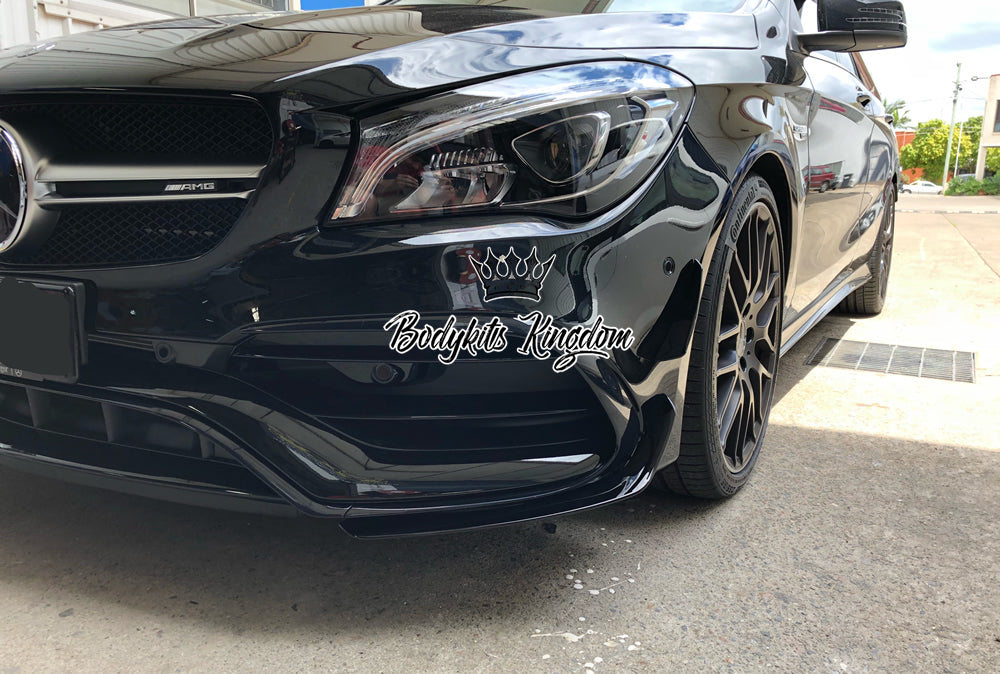 Gloss Black Canards - Facelifted CLA W117 C117 – bodykit kingdom