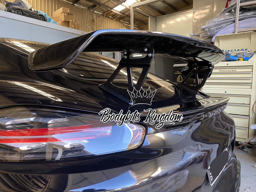GT4 style Carbon Fiber Wing - 718 Cayman Boxster – bodykit kingdom
