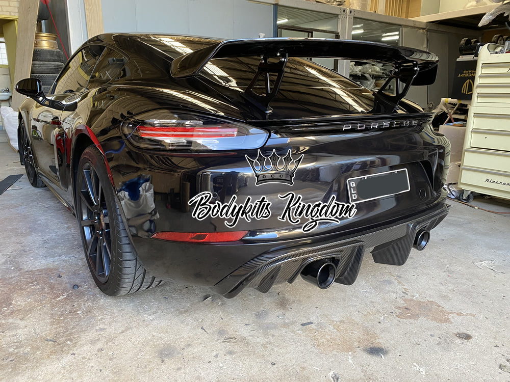 GT4 style Carbon Fiber Wing - 718 982 Cayman Boxster – bodykit kingdom