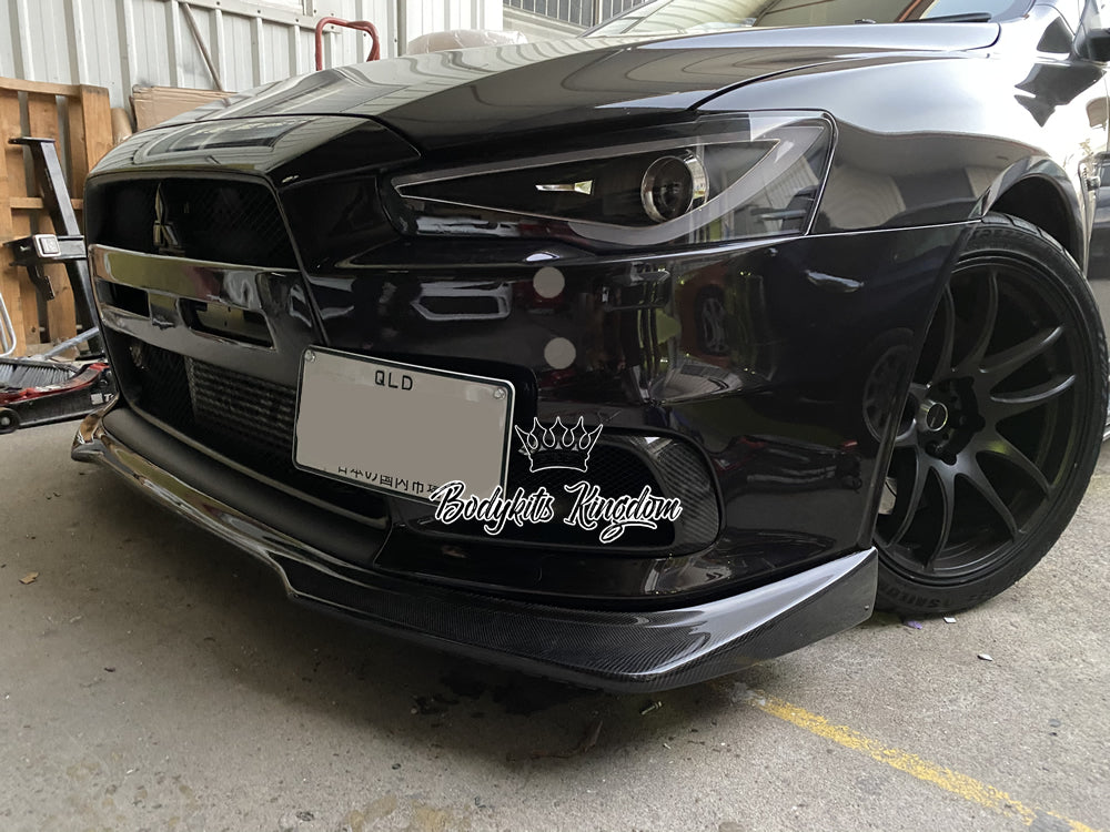 Carbon Fiber Front Lip - CJ CF Lancer Evolution 10 – bodykit kingdom