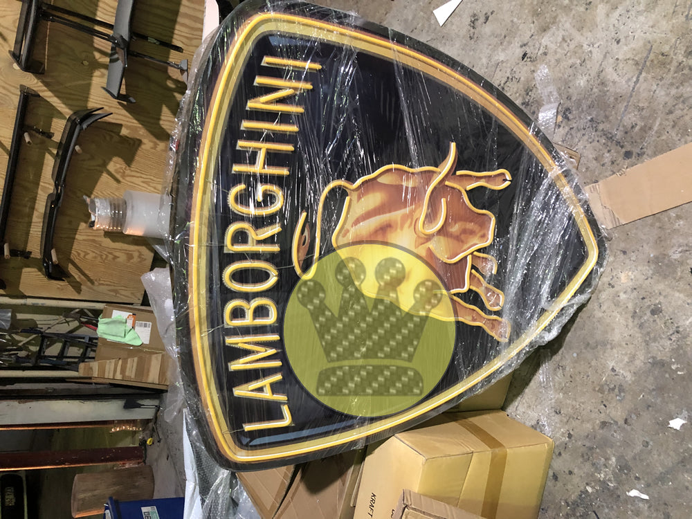 Lamborghini Logo LED sign – bodykit kingdom