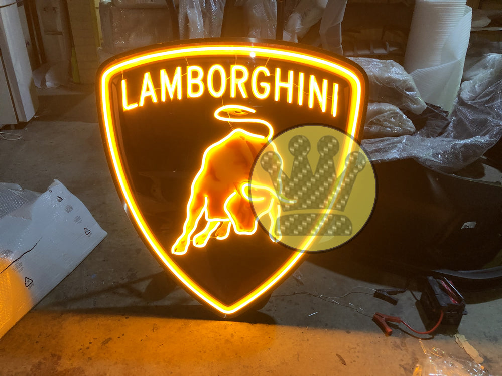 Lamborghini Logo LED sign – bodykit kingdom
