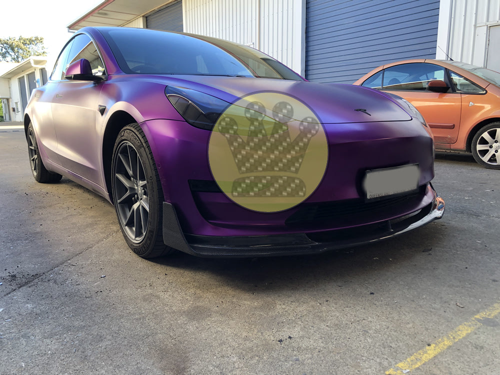 Carbon Fiber Front Lip - Model 3 – bodykit kingdom