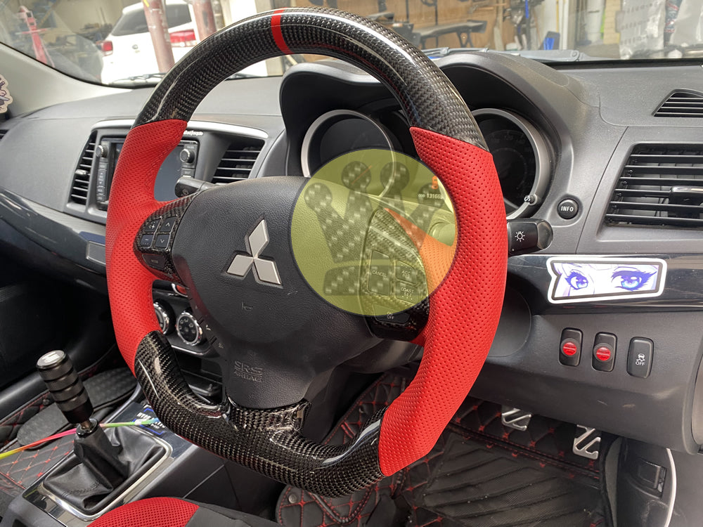 Custom Carbon Fiber Steering Wheel - Lancer CJ CF – bodykit kingdom