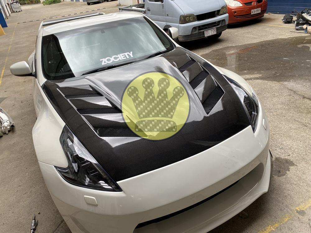 Amuze style Carbon Fiber Bonnet - 370Z – bodykit kingdom