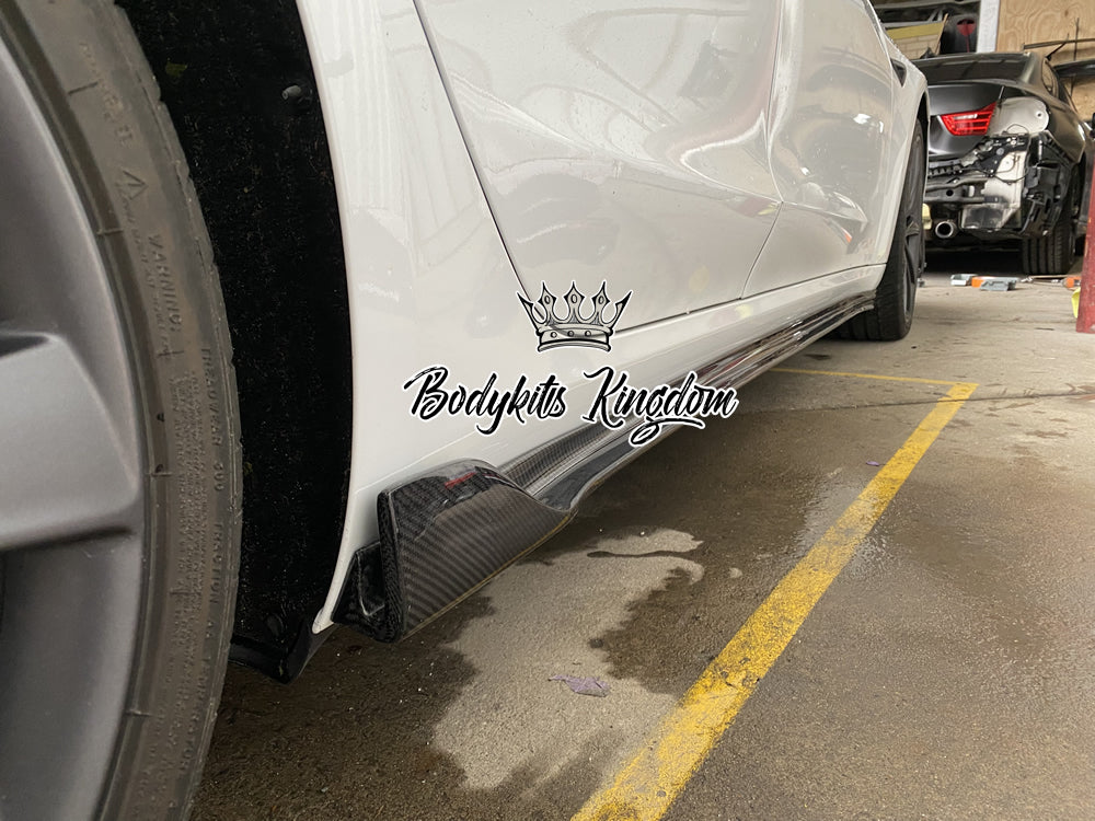 Carbon Fiber Side Skirts Extension - Model 3 – bodykit kingdom